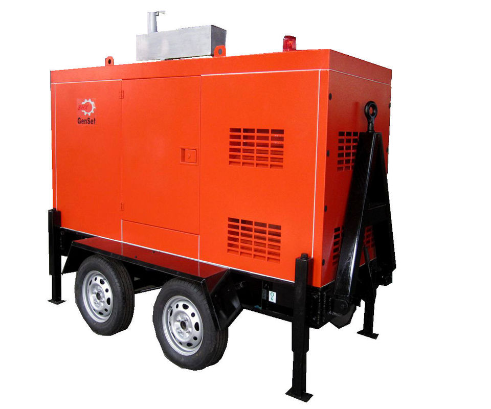 Mobile Trailer Mounted Generator 40KW / 50KVA With Silent Canopy And ...