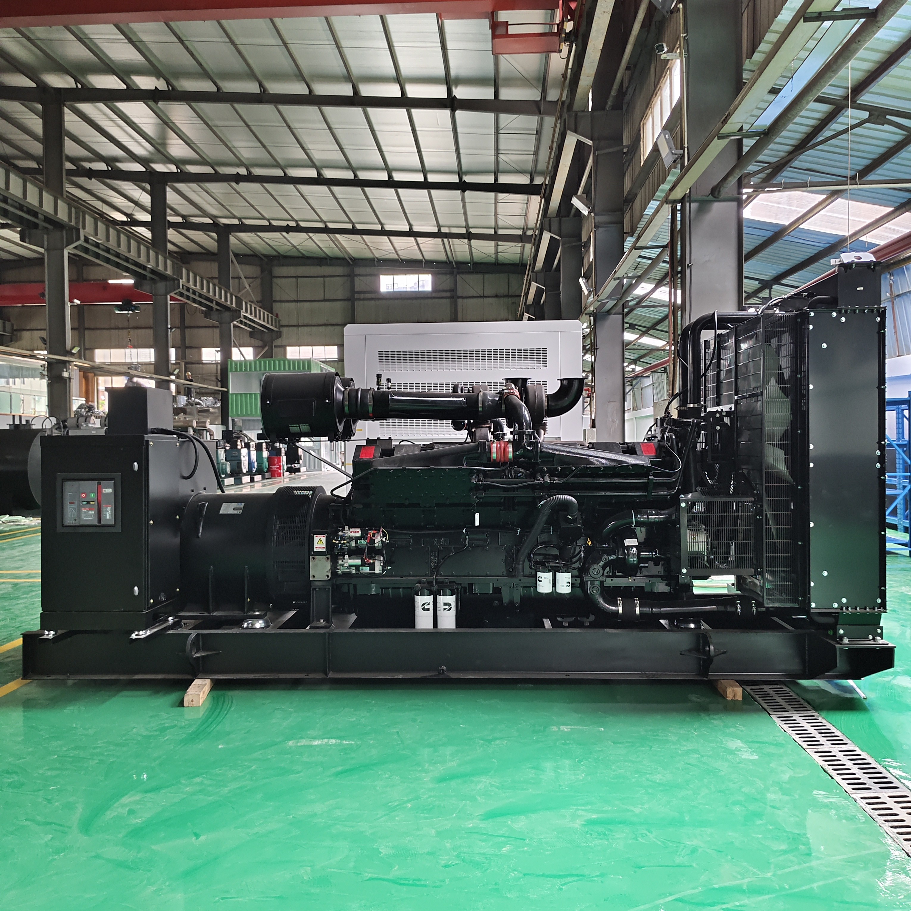 1MW Cummins Diesel Generator Set 1250kva Open Type Diesel Genset For ...