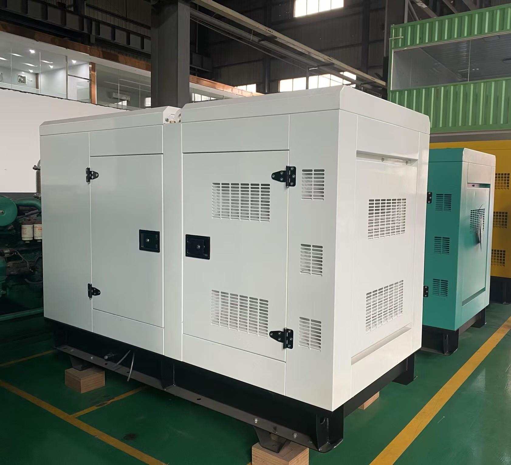 SHX 50KVA Silent Diesel Generators Sets Intelligent Control Panel ...